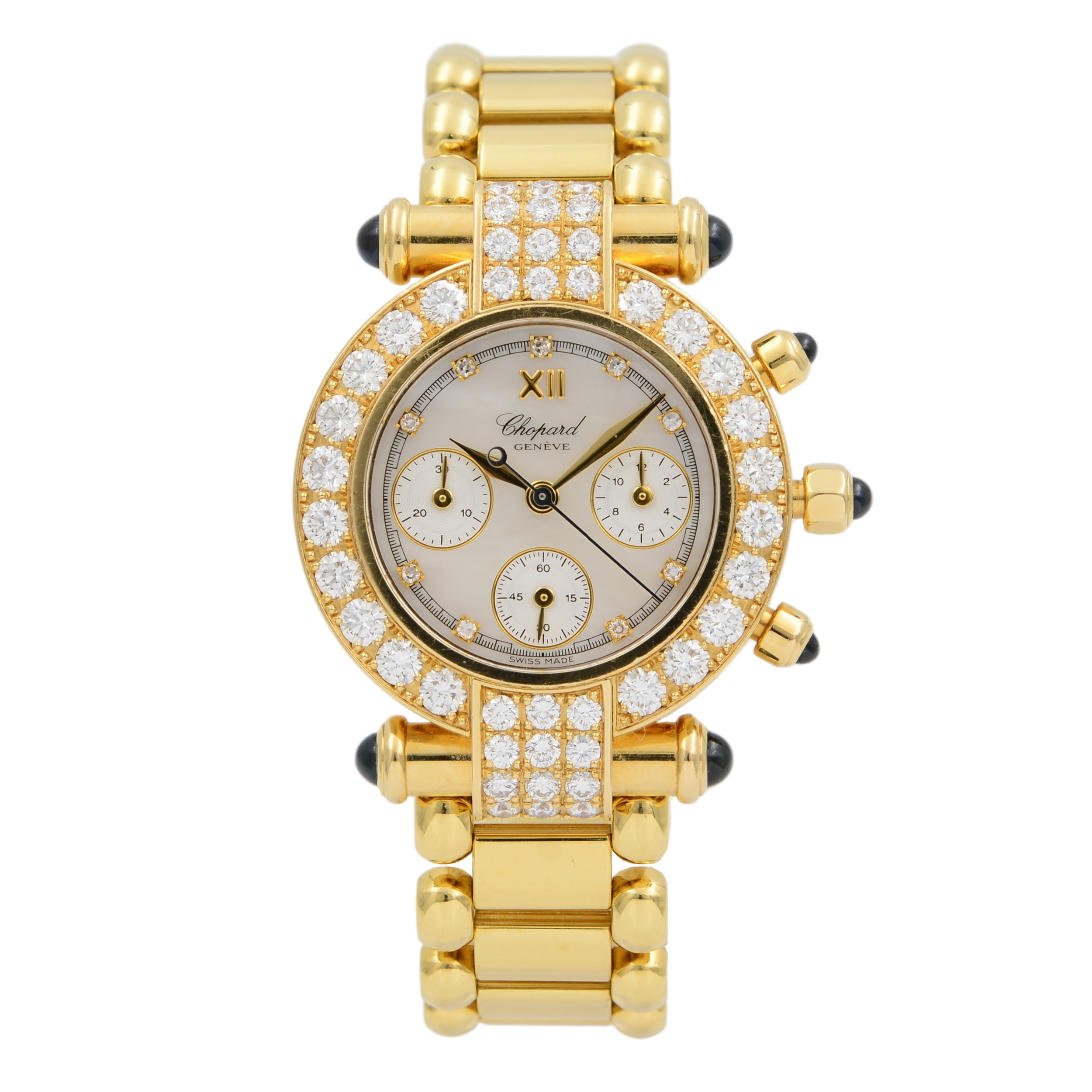 Chopard Imperiale 18K Yellow Gold Diamond MOP Quartz Ladies Watch 38/ ...